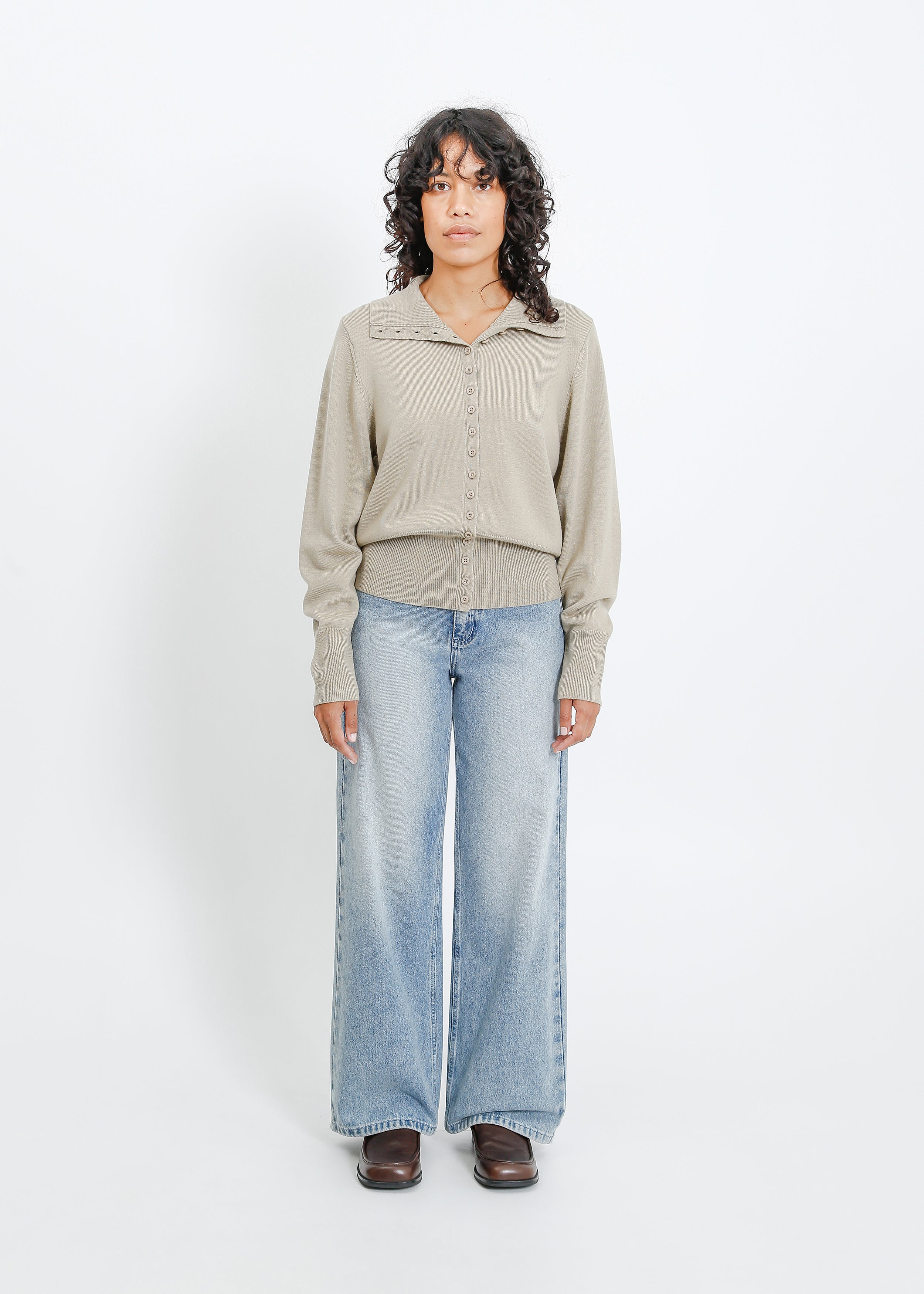 Valetta Knit Cardi / Moss | ALPHA60